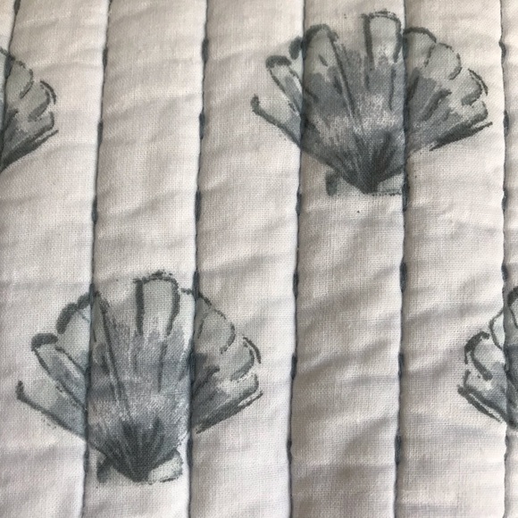 Sigrid Olsen | Bedding | Sigrid Olsen Cool Blue Seashell White Cotton ...